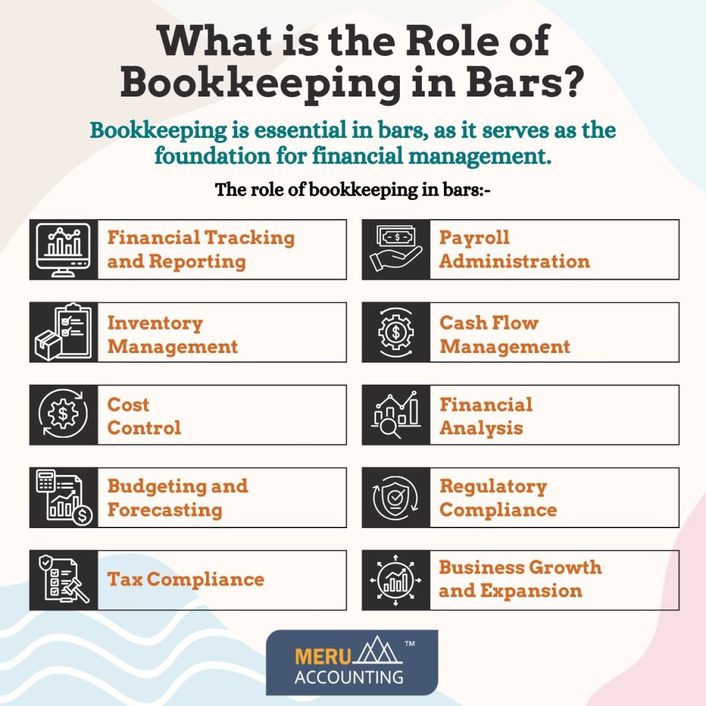 Bookkeeping in bars | Responsible roles of Bookkeeping in Bars